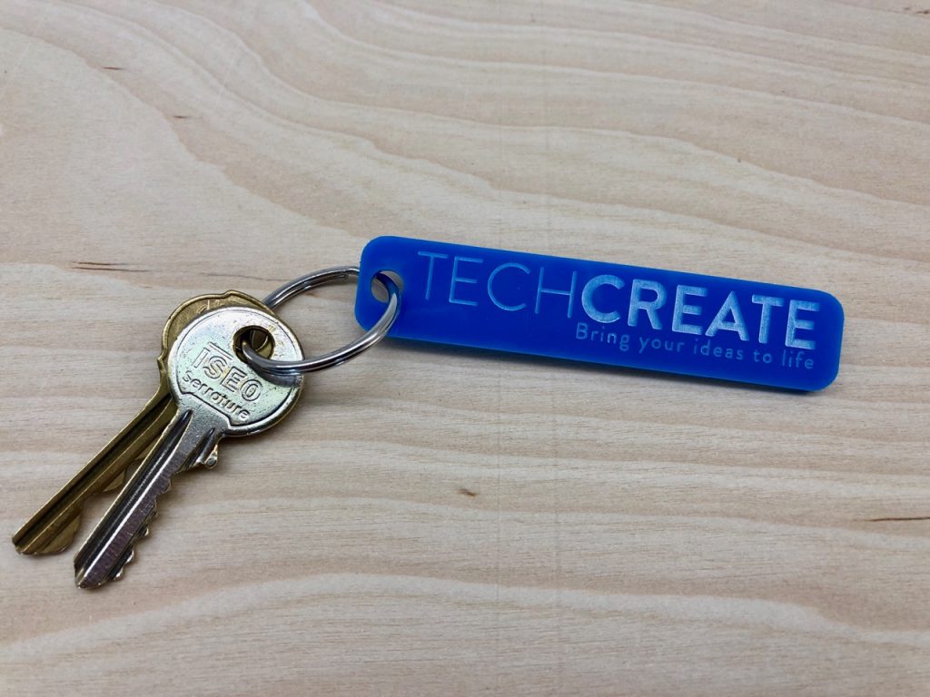 Laser Cut & Engraved Key Fob - TechCreate