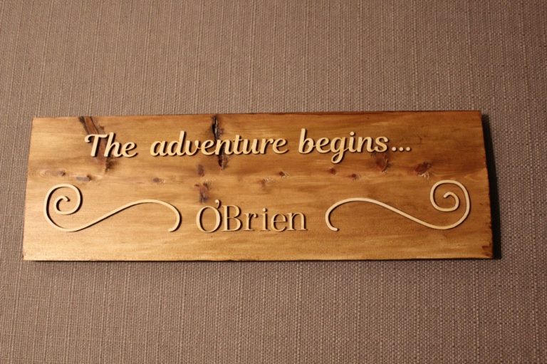 Custom Wooden Sign with Birch Ply Raised Lettering - TechCreate