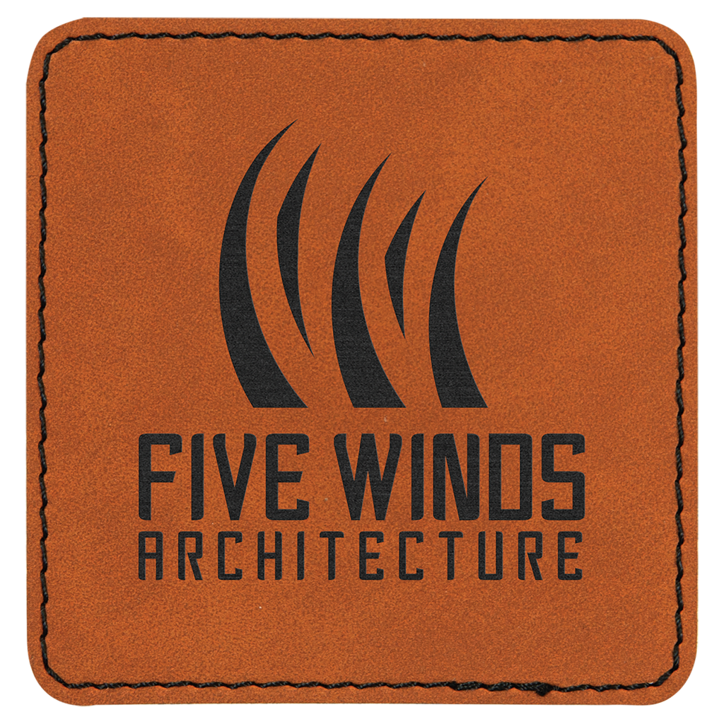 Square Leatherette Personalised Patch - TechCreate